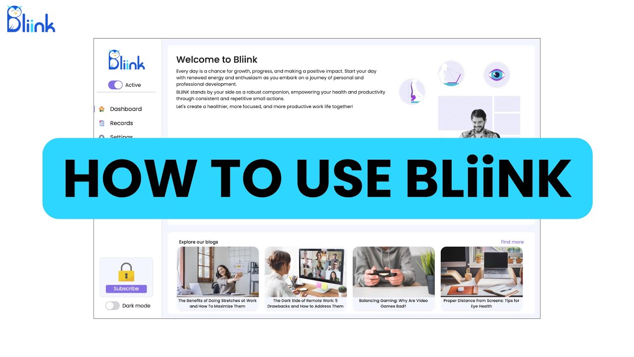 How to use BLiiNK - Users Guide - YouTube