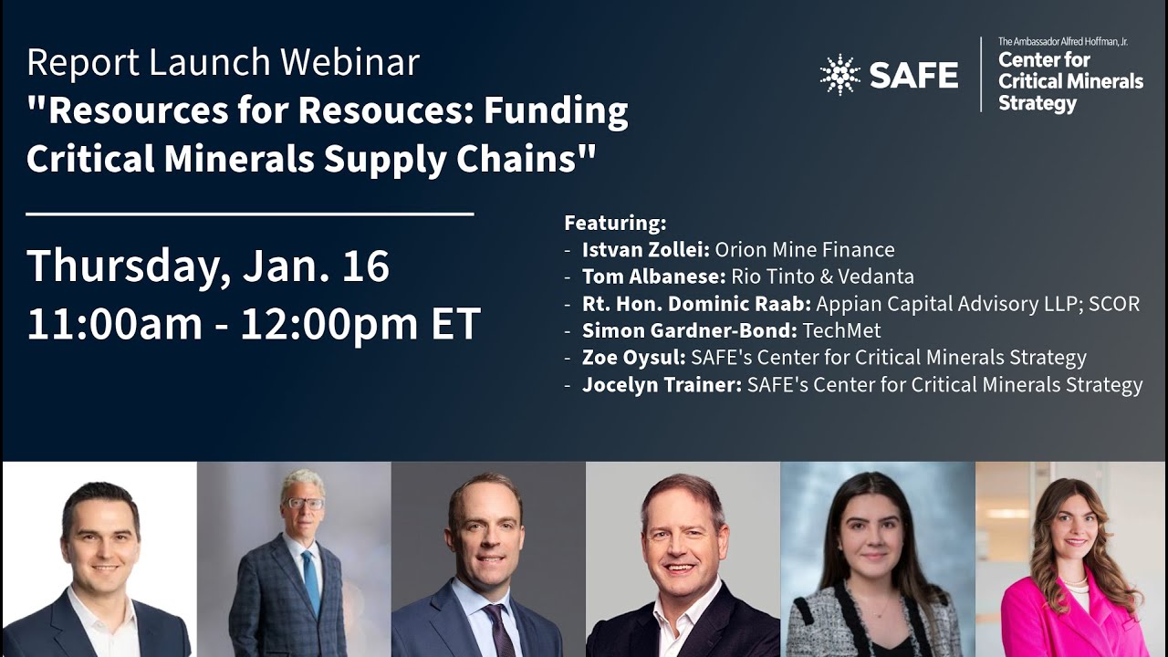 “Resources for Resources: Financing Critical Mineral Supply Chains ...