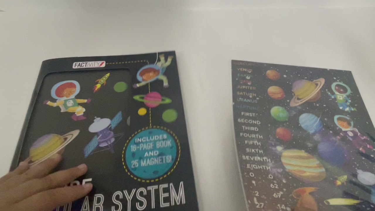 Solar System Factivity Magnetic Folder & Book With Planet Magnets ...