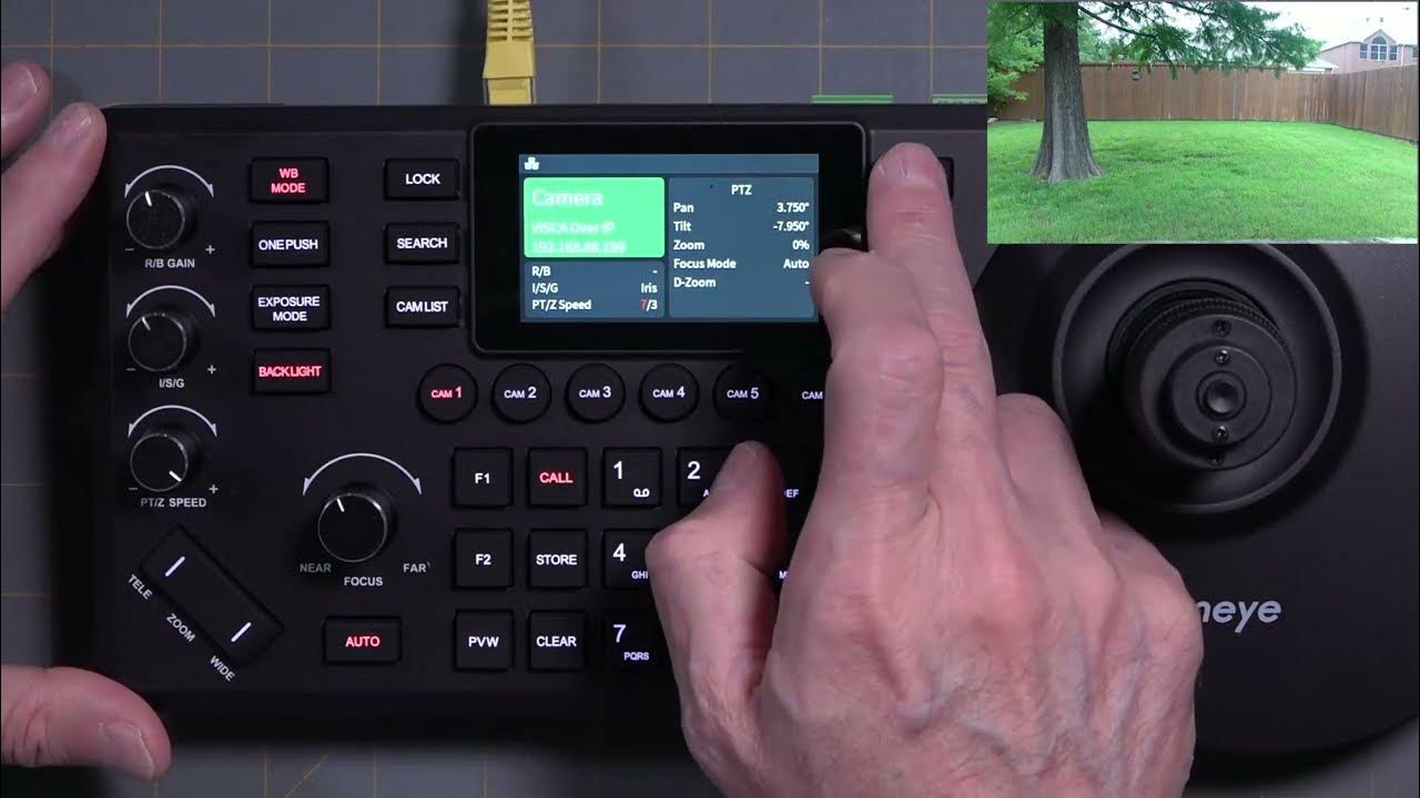 ChamEye PTZ E300 Controller | Unboxing and Setup - YouTube