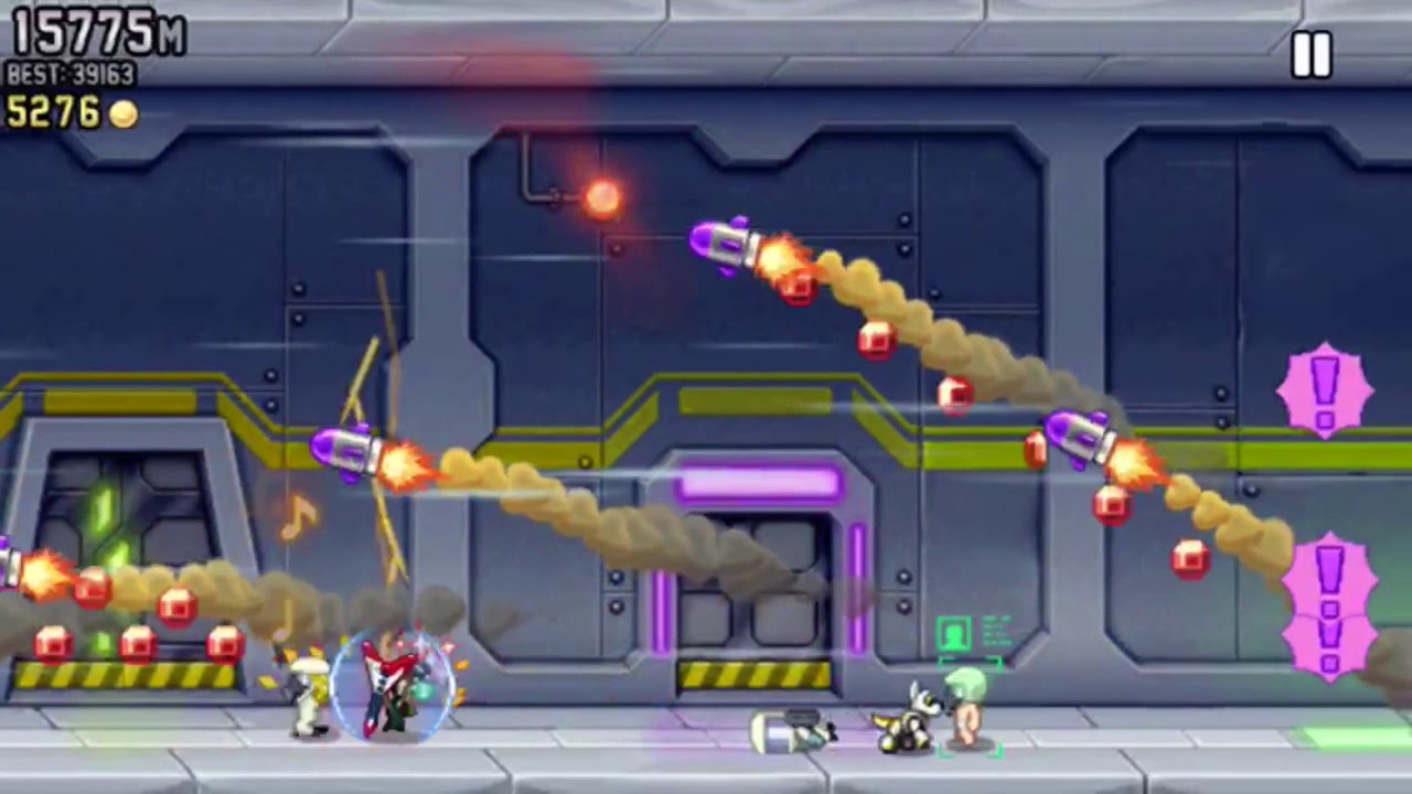 Jetpack Joyride SAM Gameplay 32 - YouTube