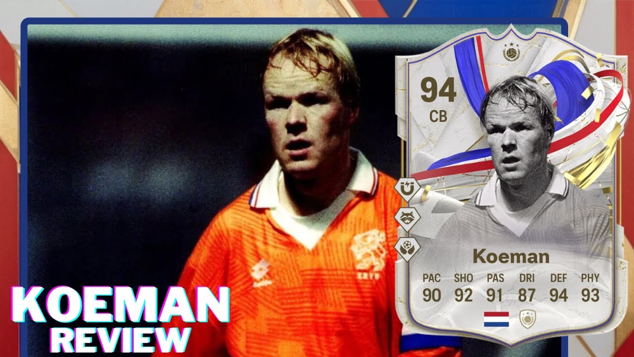 ¡DEJEN TRABAJAR A KOEMAN 😂! Ronald Koeman 94 GREATS OF THE GAME ICON ...