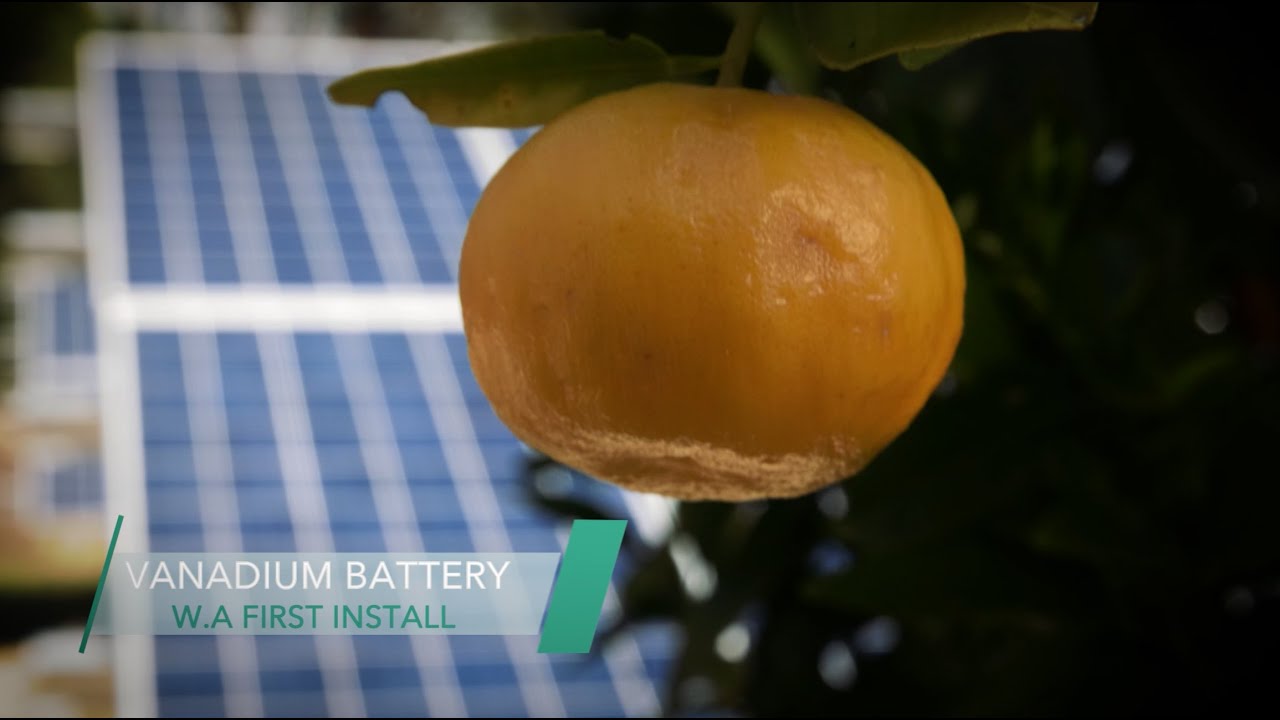 CWP video produced for the WA first vanadium redox flow battery ...