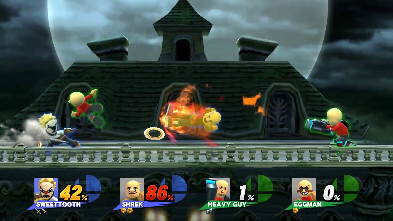 SSB4 Sweet Tooth & Shrek VS The Heavy & Eggman - YouTube