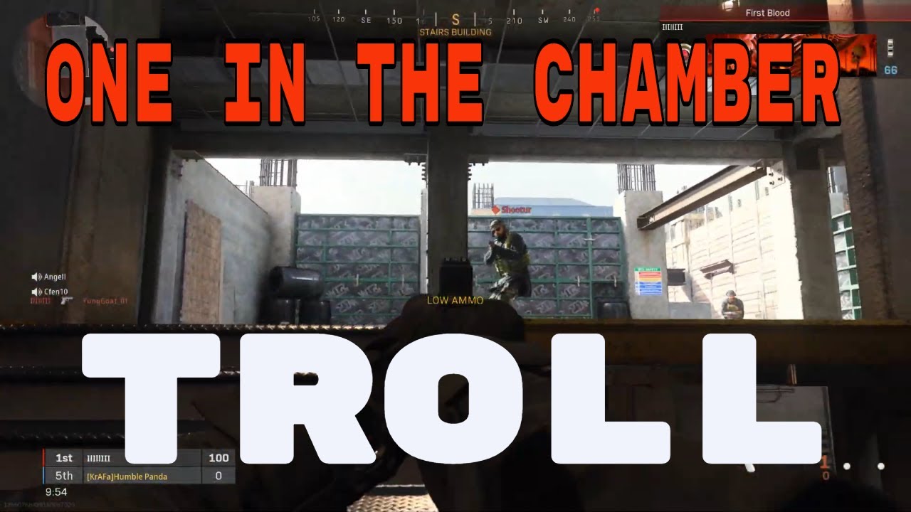 call of duty one in the chamber gameplay - YouTube