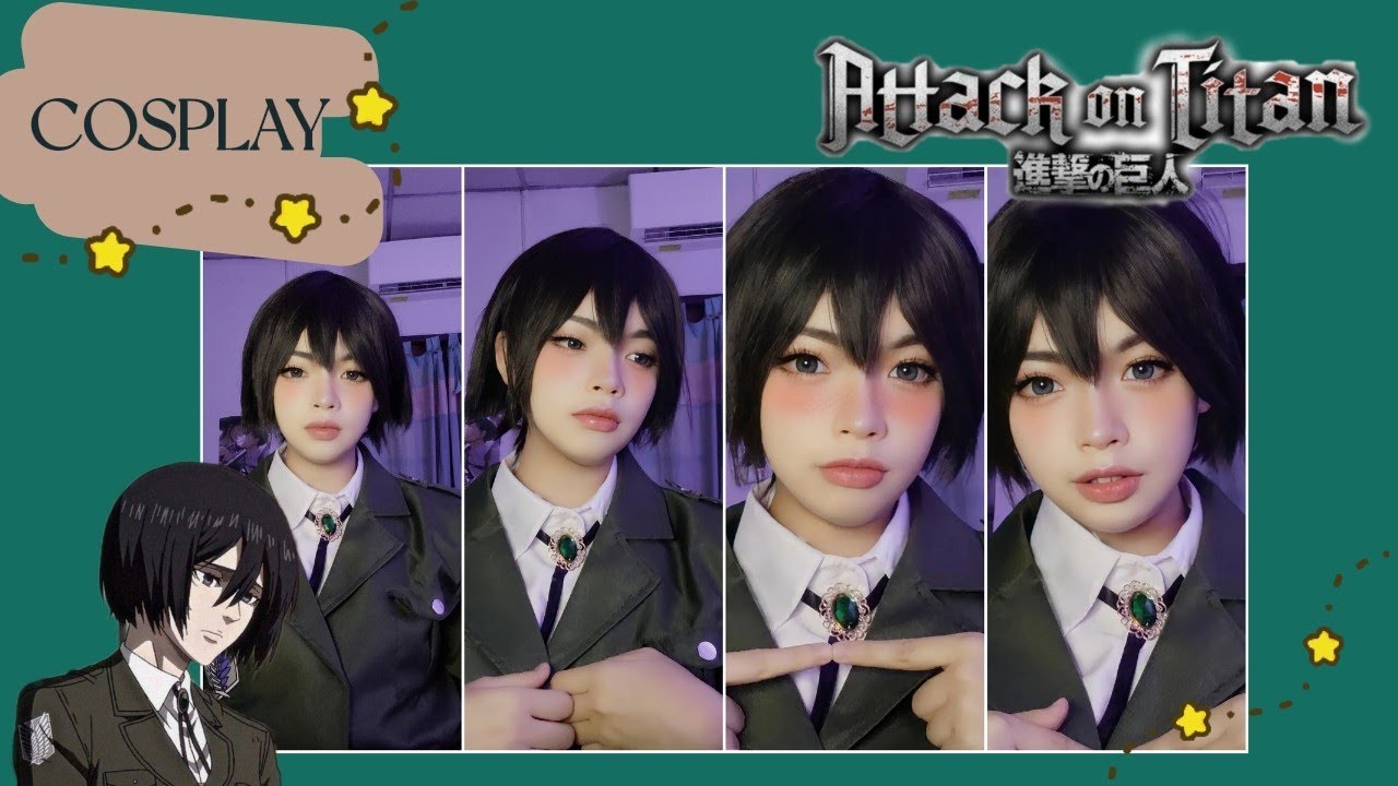 Ep.01 Mikasa Ackerman Cosplay Makeup Tutorial💚 | MOR MILK - YouTube