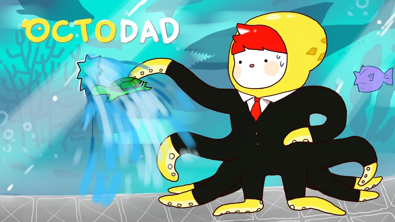 쵸코의 문어가 되보자 OctoDad(옥토대드) 코믹병맛실황 제 2화 - YouTube