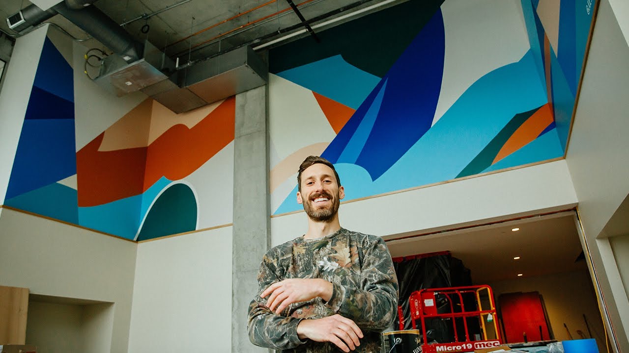 Joe Geis - Kenect Nashville Mural (Time Lapse) - YouTube