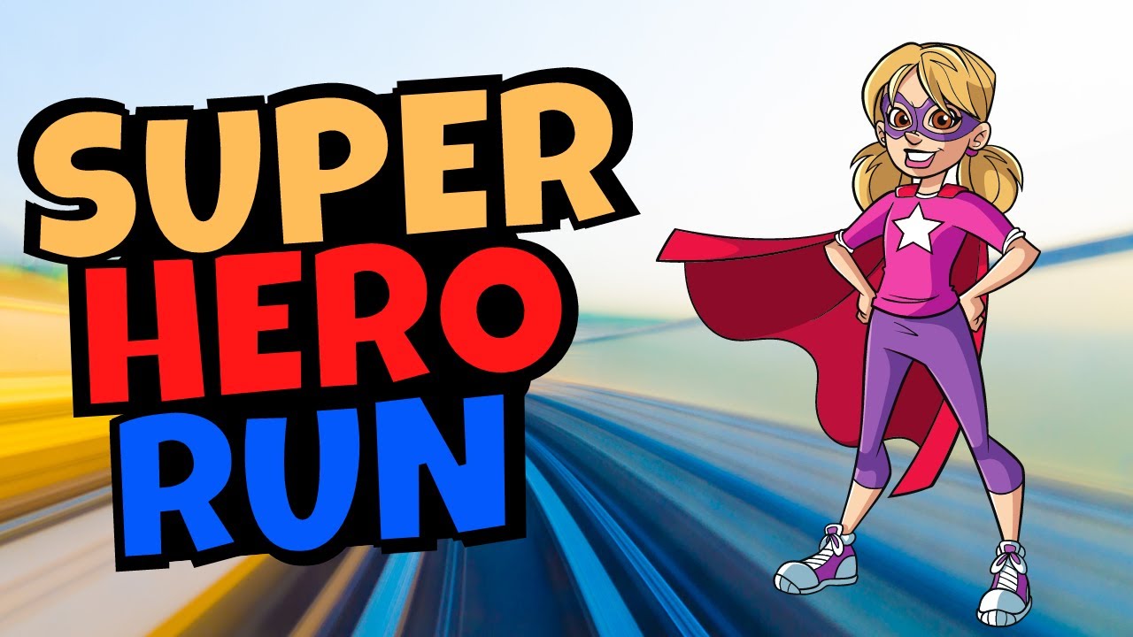 SUPER HERO CHASE | interactive kids exercise | Brain break chase | Go ...