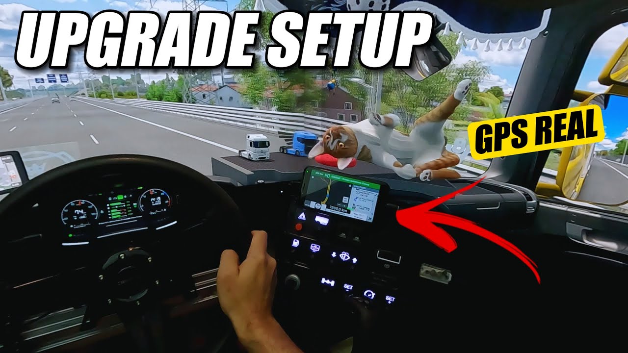 COLOCAMOS UM GPS REAL NO COCKPIT - EURO TRUCK SIMULATOR 2 | COCKPIT ...