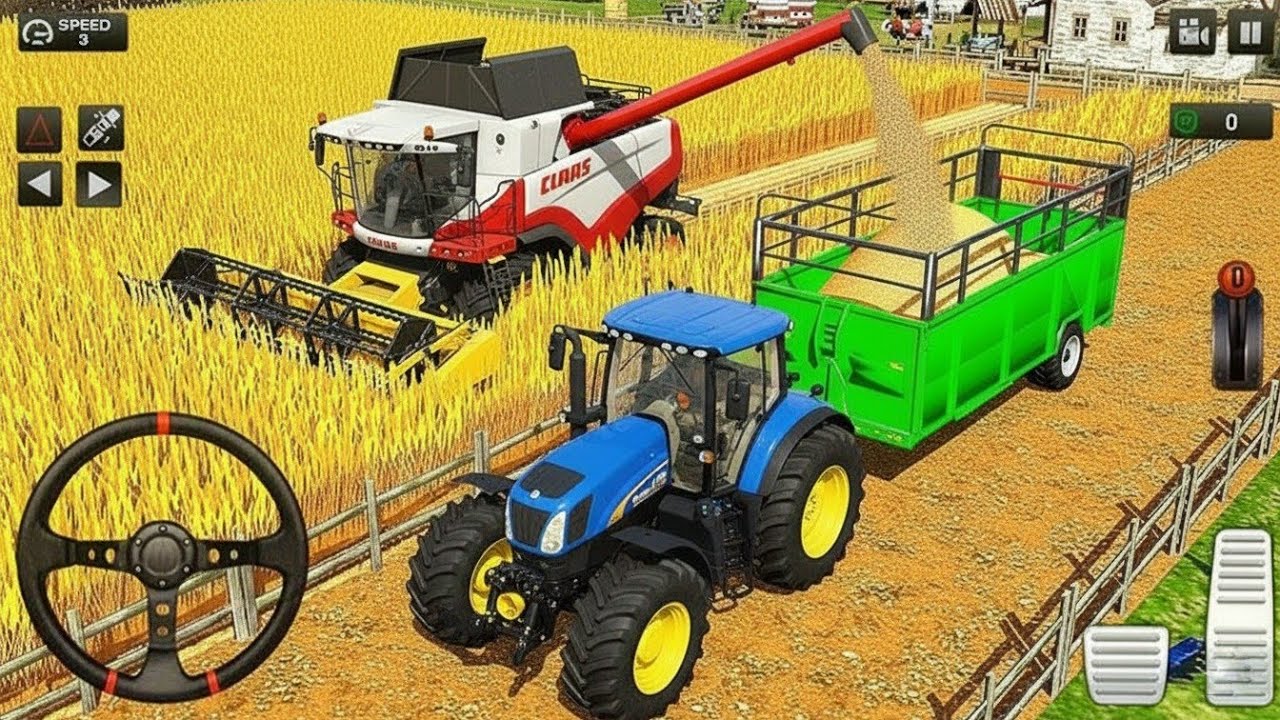 Indian Tractor Farming Simulator | Village Tractor Driving Android ...