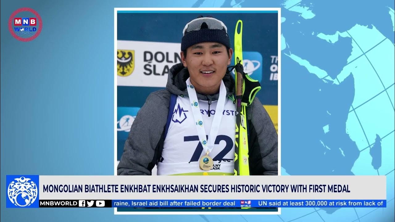 Mongolian Biathlete Enkhbat Enkhsaikhan Secures Historic Victory with First Medal. - YouTube
