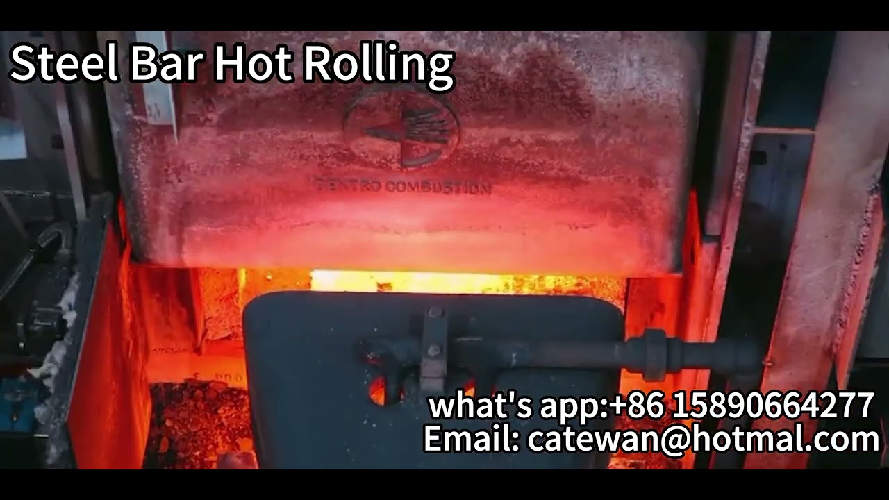 The Process of Steel Bar Hot Rolling production， Direct rolling ...