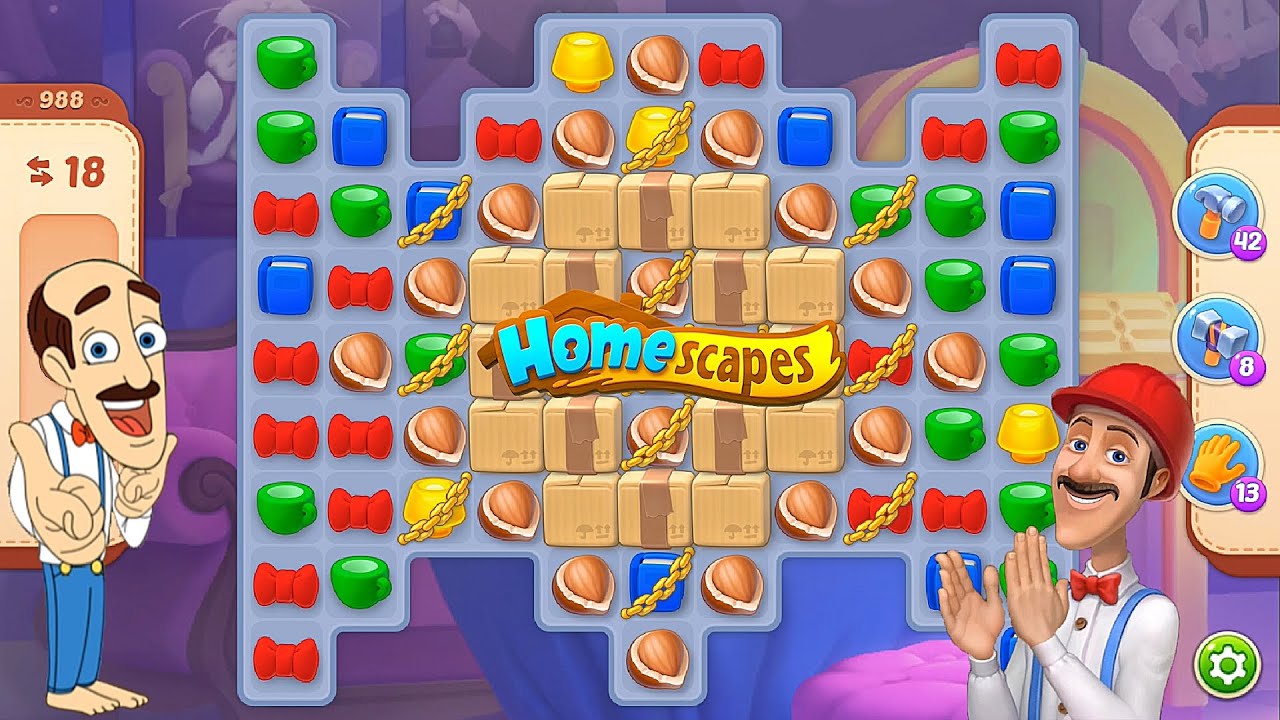 Homescapes - Level 985 to 989 Gameplay Walkthrough - New Update - YouTube