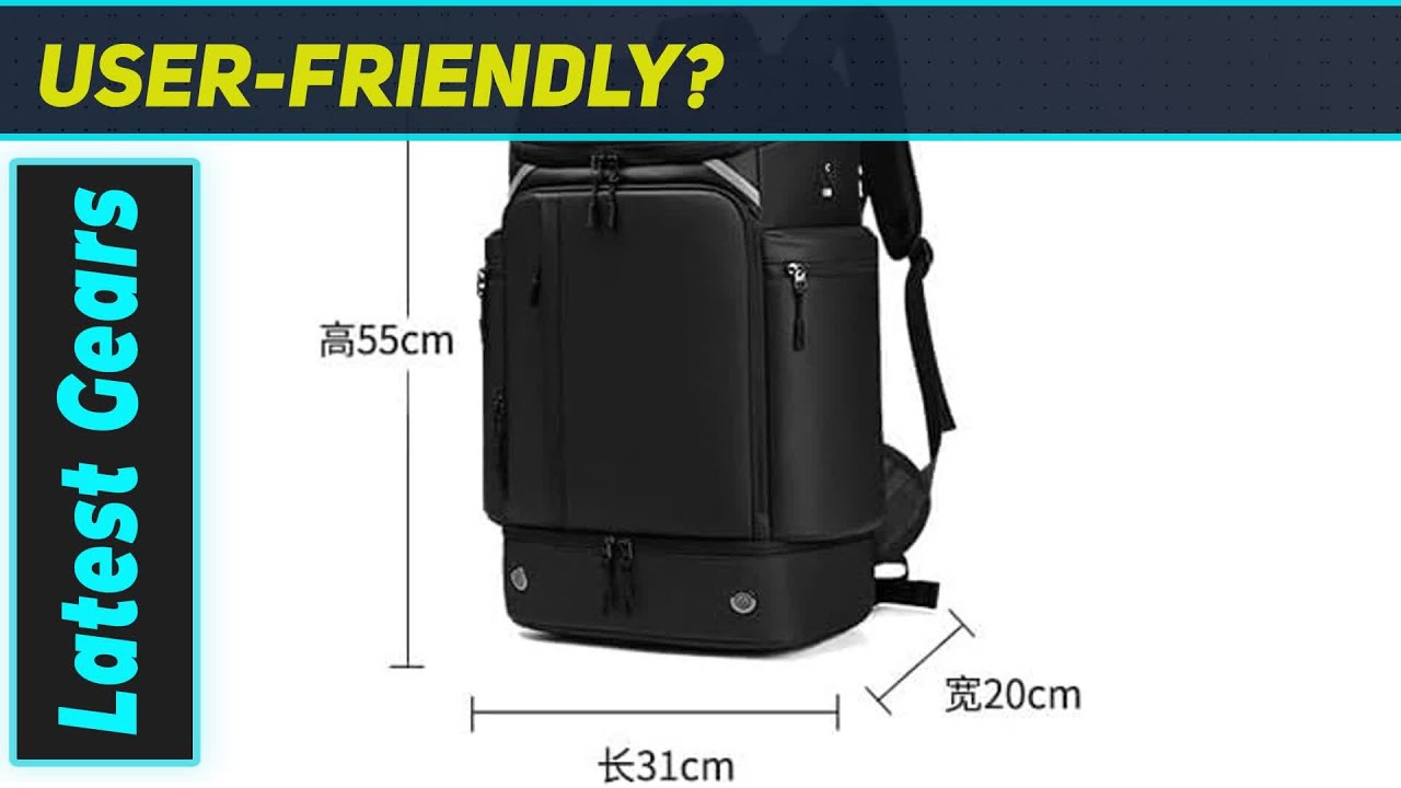 Amazing Hiking Backpack! Independent Shoe Bin & Multi-Layer Design - YouTube