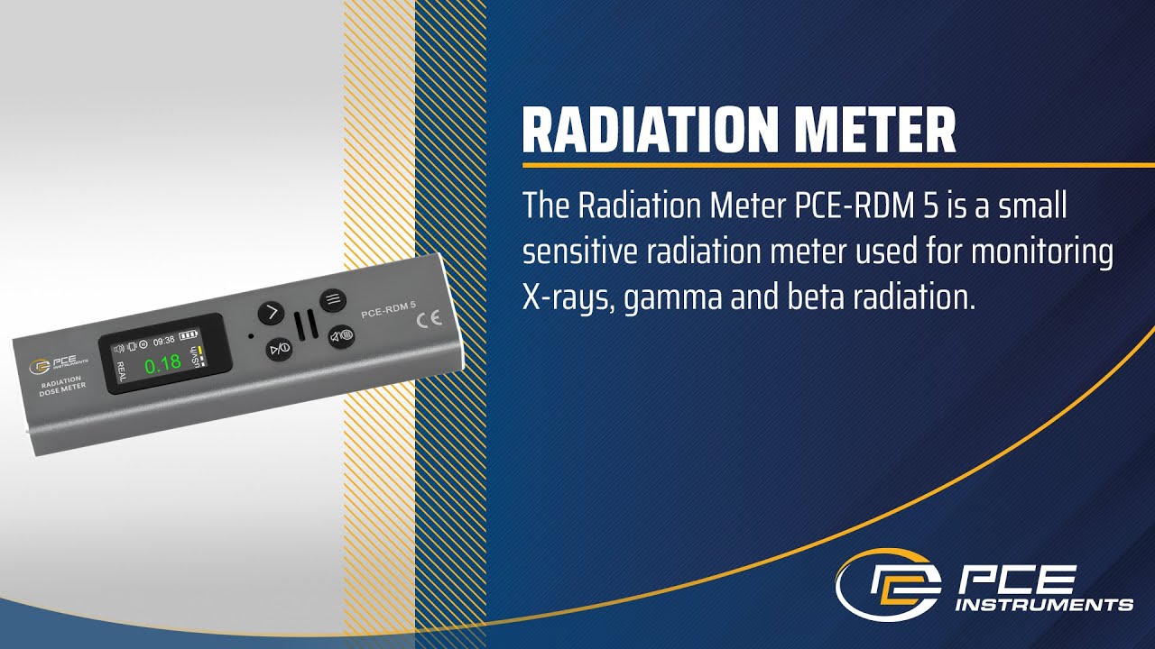 Radiation Meter PCE-RDM 5 for dose measurement of X-ray, gamma and beta ...