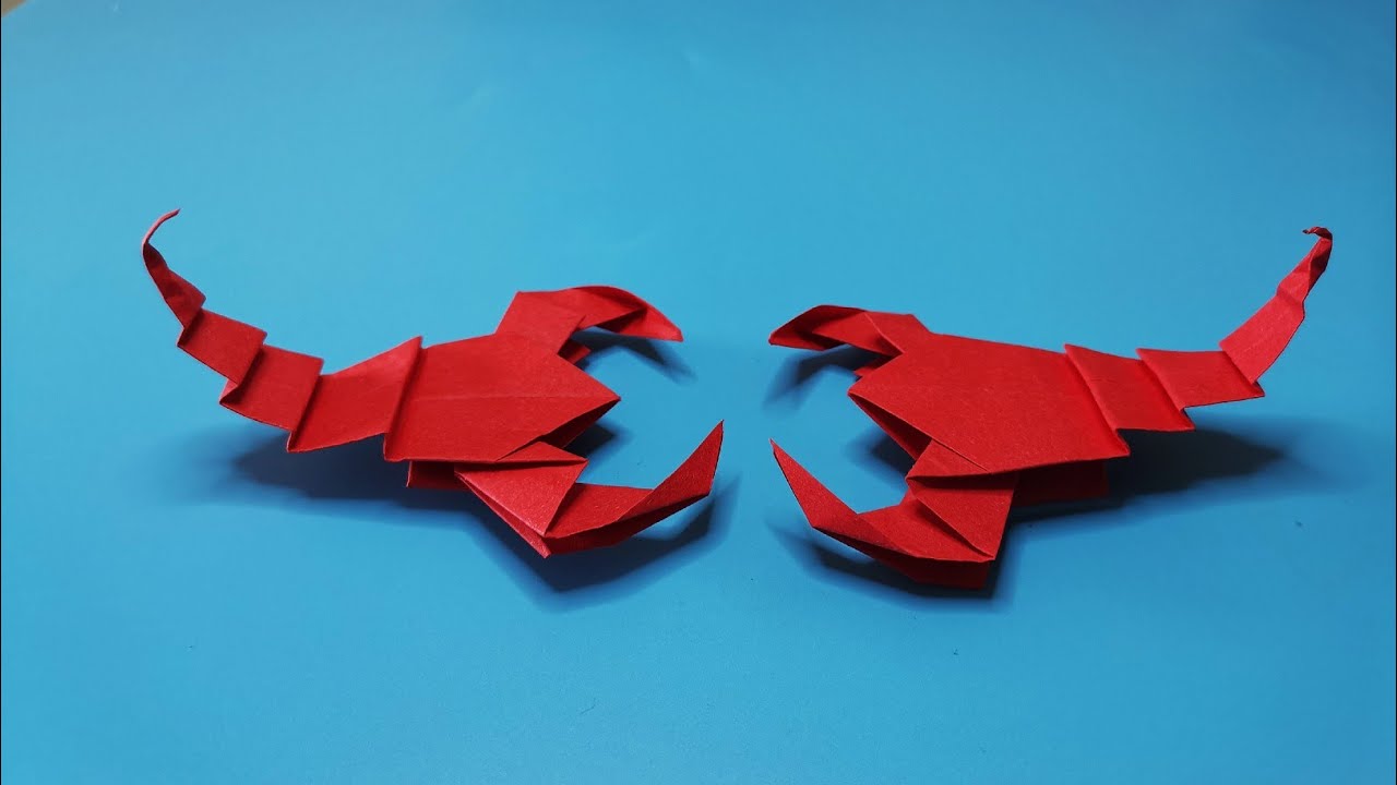 Easy Origami Scorpion || How to make Paper Scorpion step by step - YouTube