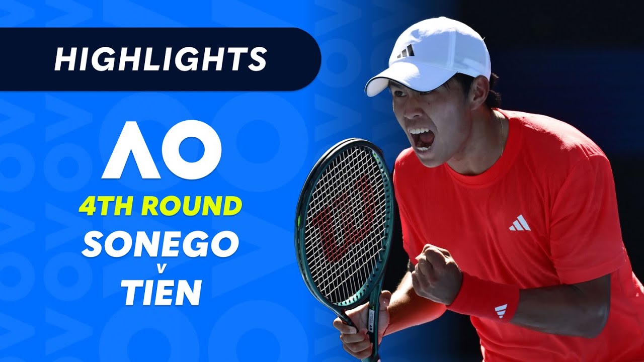 Lorenzo Sonego v Learner Tien - Australian Open Highlights | Wide World ...
