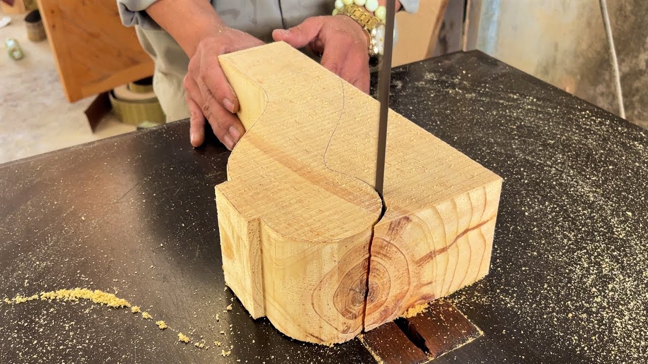 Upcycle Curved Wood Scraps to Unique Coffee Table // Woodworking Skill ...