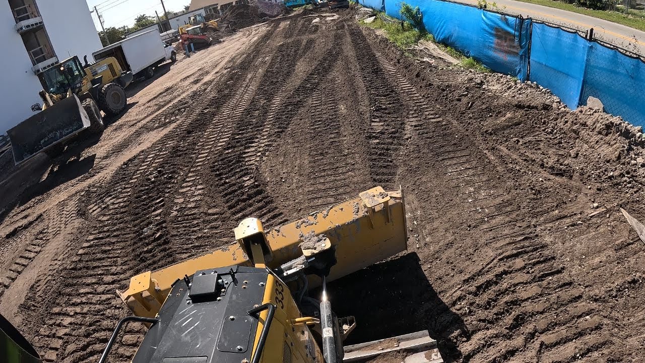 POV BRAND NEW CAT D3 DOZER WITH TOPCON GPS GRADING AND DOING SITE WORK ...