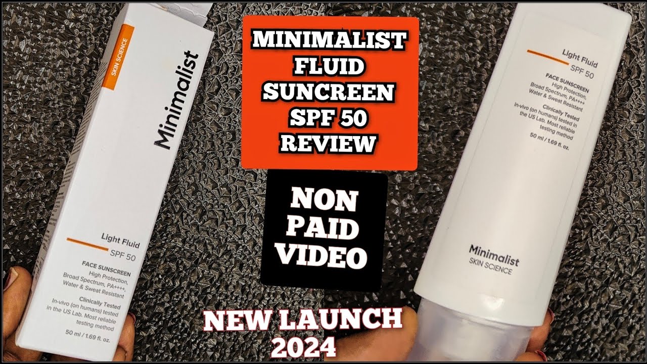 Minimalist Sunscreen Review | Minimalist Liquid Fluid Spf50 Sunscreen ...