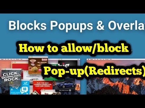 How to allow Pop-up (Redirects) in your browser - YouTube