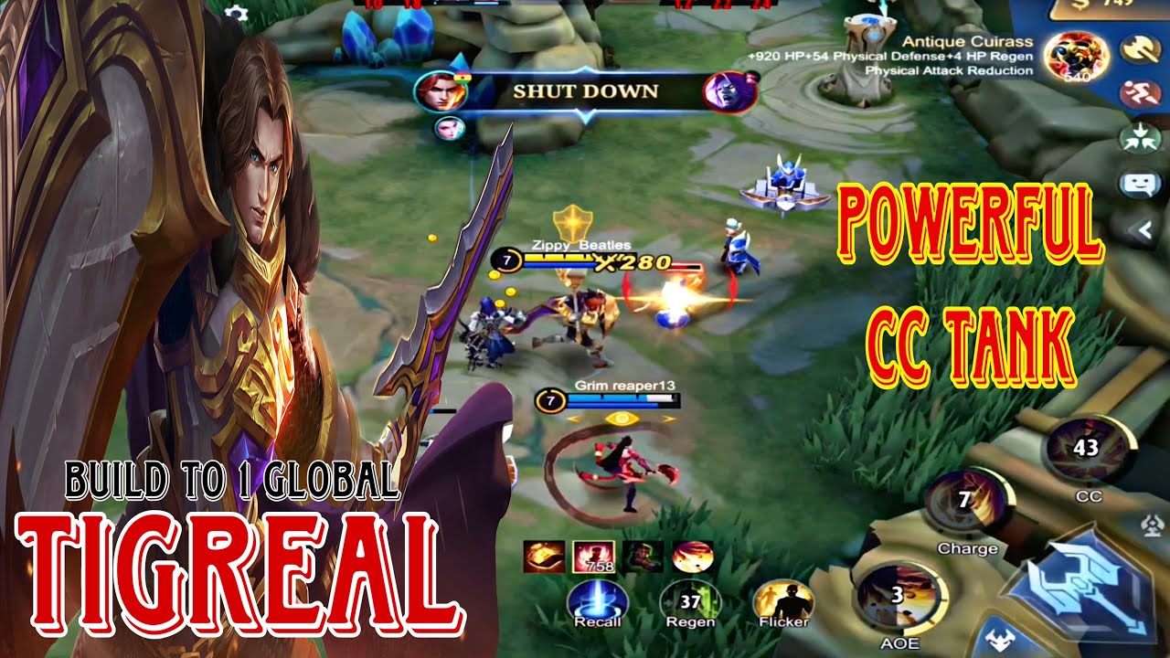 Tigreal The Powerful CC Tank | Build Top 1 Global Tigreal 🔥 |~ MLBB ...