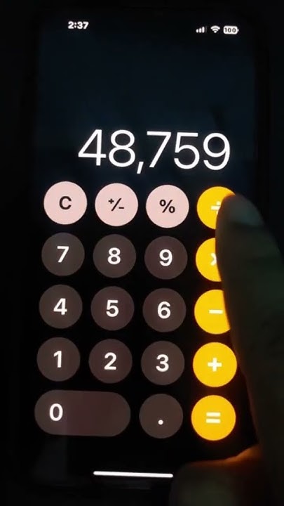 iPhone Calculator Trick. #shorts #iphonetricks #viralshorts - YouTube