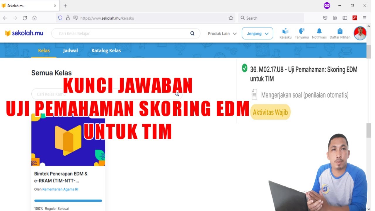 Kunci Jawaban Uji Pemahaman Skoring EDM Untuk Tim | SB Tutorial #Part4 - YouTube