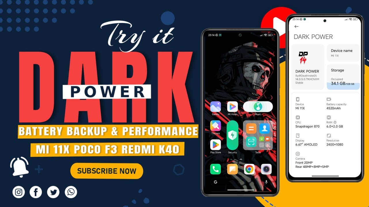 DARK POWER ANOTHER ULTIMATE ROM | BATTERY BACKUP & PERFORMANCE FOR MI ...