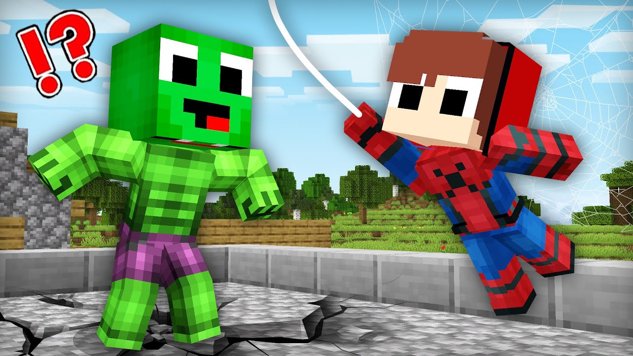 Baby Mikey & JJ got SUPER POWERS turned into SUPERHERO in Minecraft ...