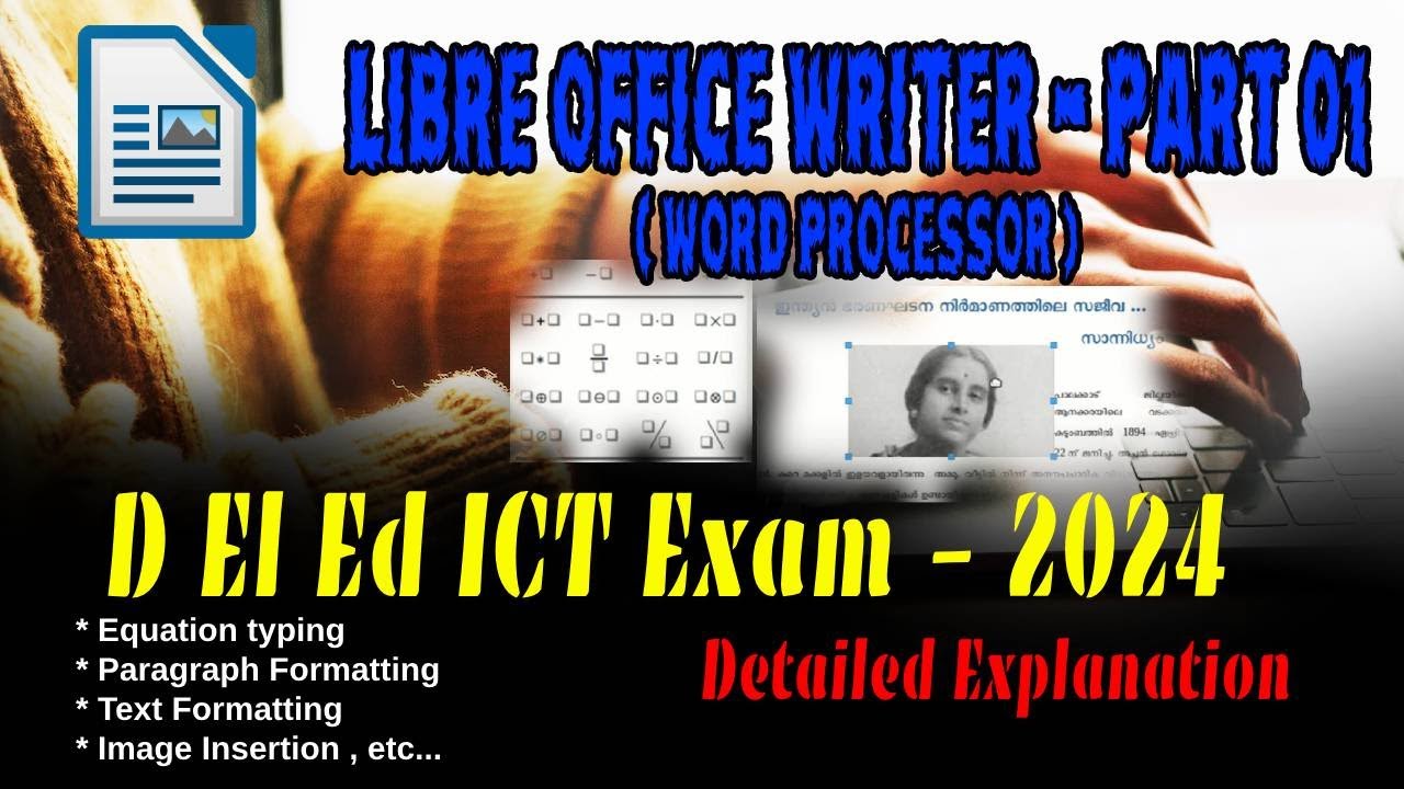 DElEd ICT Practical Exam Libre Office Writer 2024 - Part 1 - YouTube
