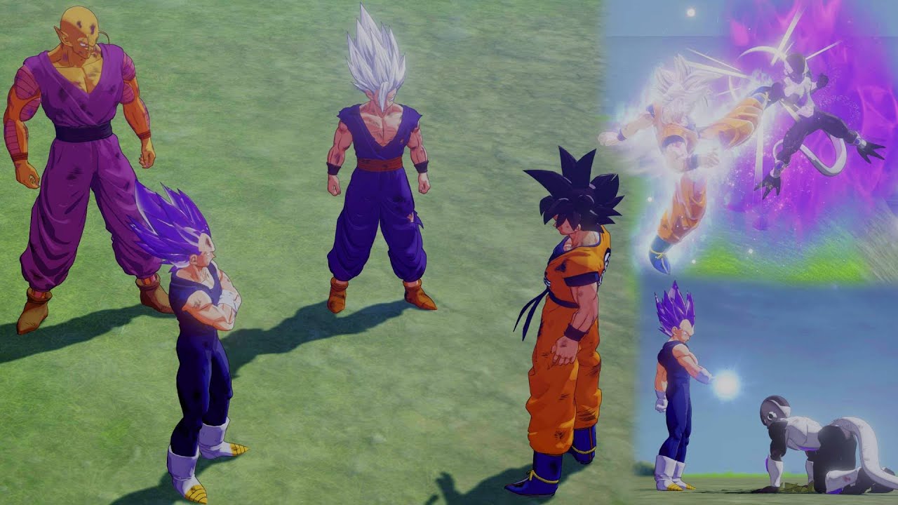 DBZ Kakarot: Cinematic Black Frieza Story ft. MUI Goku, UE Vegeta, Beast Gohan & Orange Piccolo ...