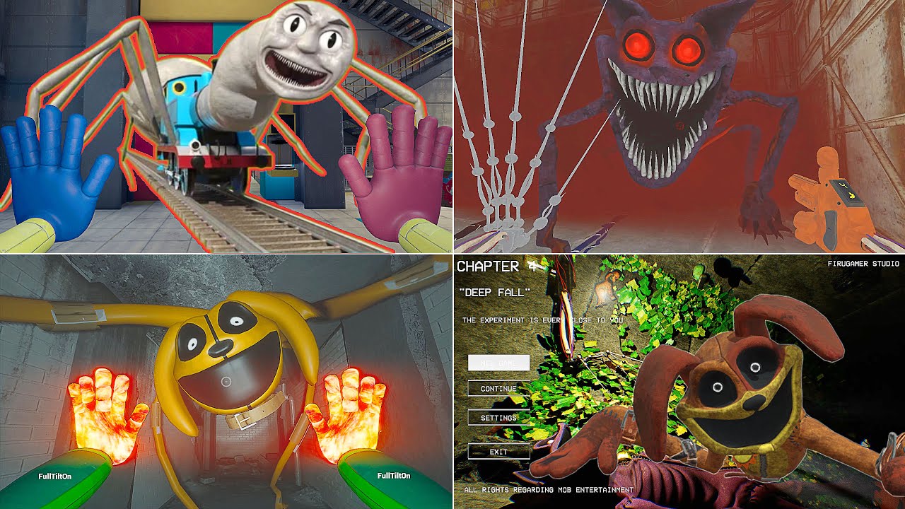 Watch All The New Jumpscares In Poppy Playtime 1-2-3-4 Mobile Full Game ...