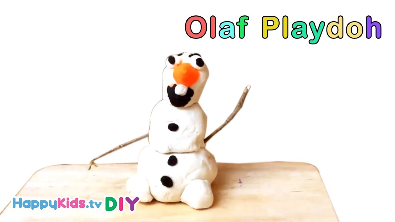 DIY Olaf Snowman | PlayDough Crafts | Kid's Crafts and Activities ...