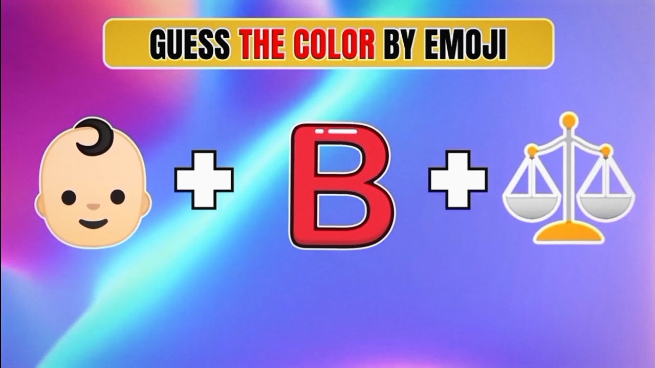 Guess the colour challenge / Guess the colour by Emoji #challenge #fun ...
