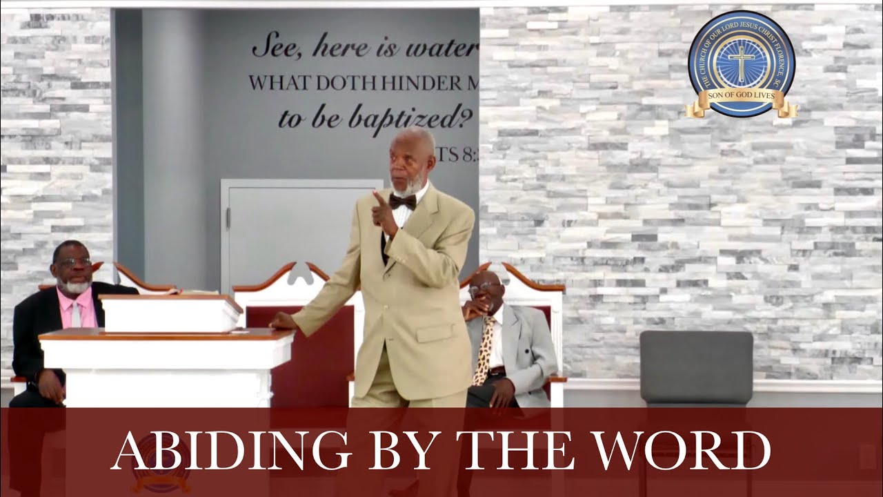 “Abiding By The Word” Elder George Gibbs Teaching - YouTube
