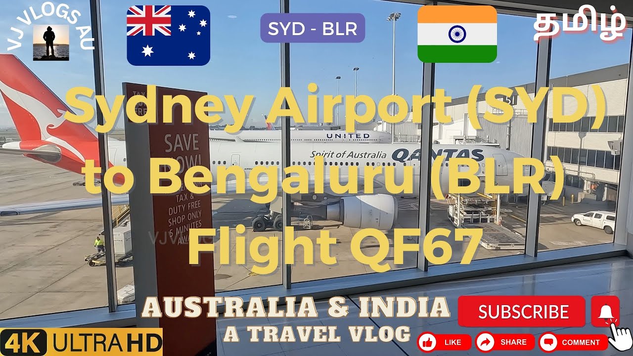 Flying with Qantas Sydney Airport to Bengaluru | Flight QF67 Travel ...