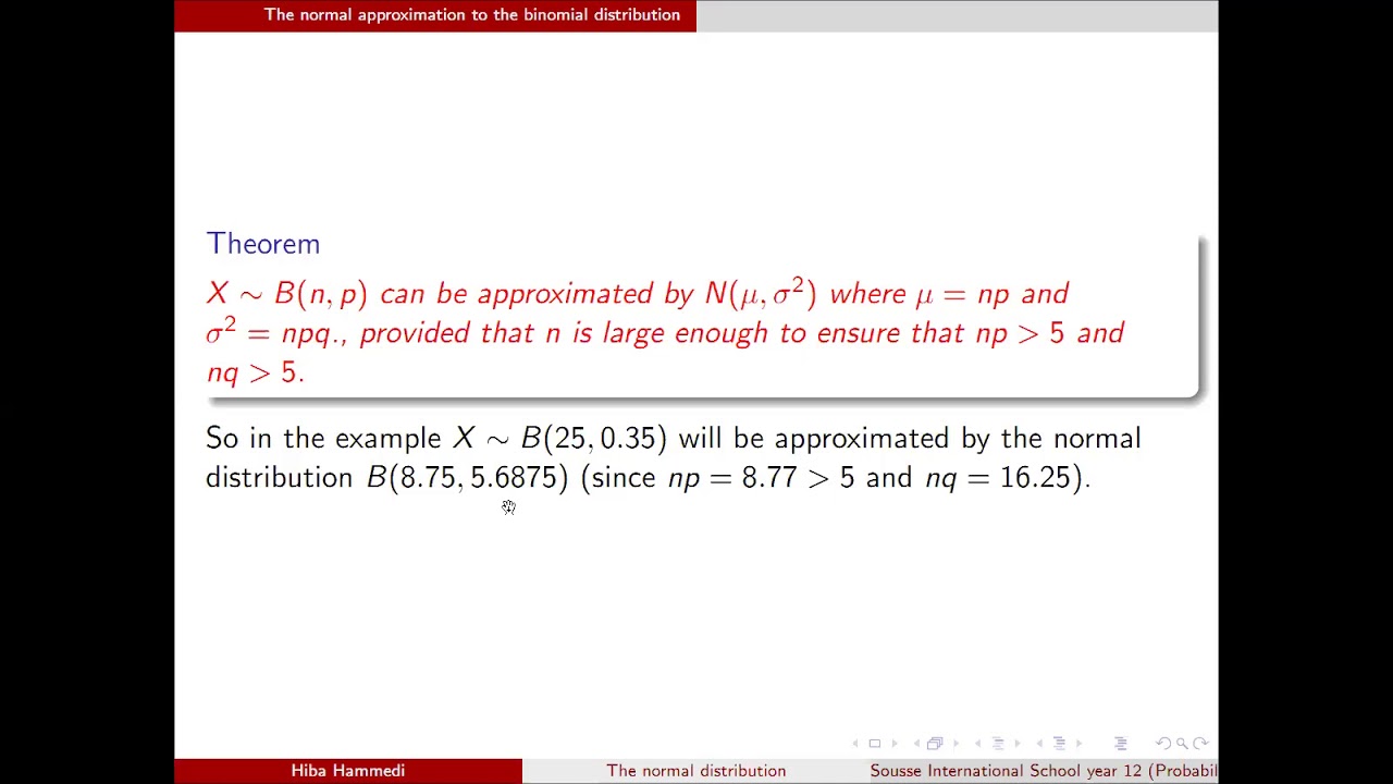 Normal Approximation - YouTube