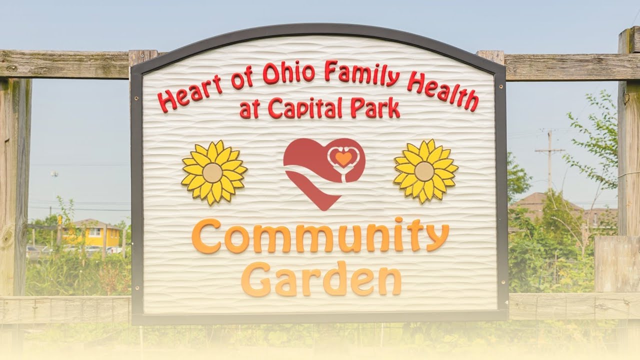 Heart of Ohio Family Health Community Garden (Aug 2023) - YouTube