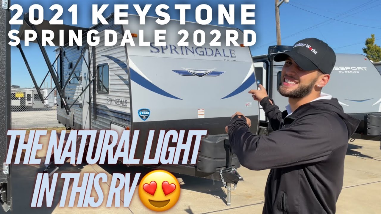 Lightweight RV with MASSIVE Windows - 2021 Keystone Springdale 202RD ...