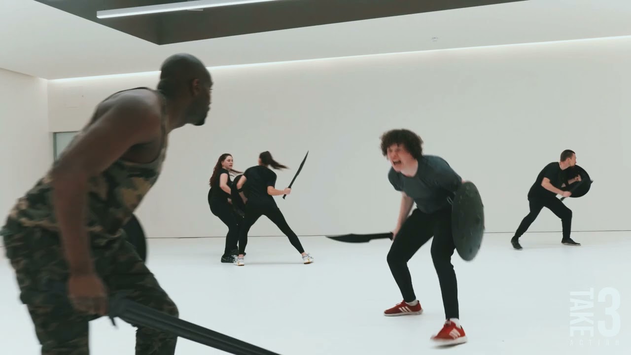 Screen Combat Fight Choreography #6 | Take 3 Action Academy | Sword and ...
