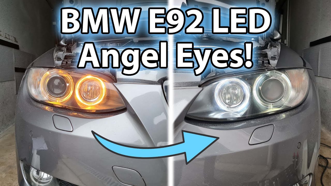 BMW E92 - LED Angel Eyes! - YouTube