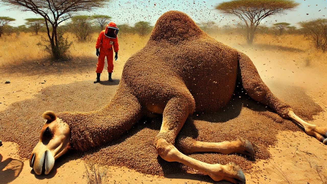 Rescue Story: The Camel Covered by Millions of Bees Was Rescued by the ...