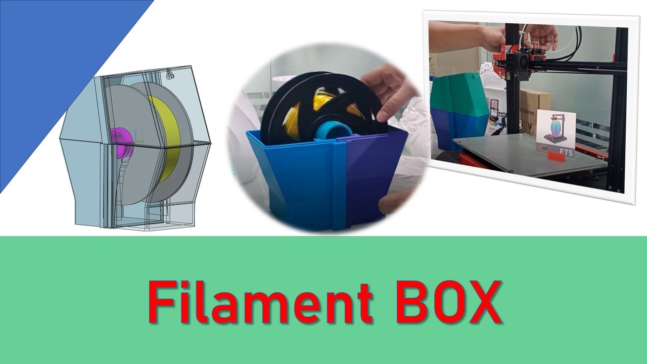 Filament BOX (กล่องเก็บม้วนพลาสติกขณะปริ้น) - YouTube