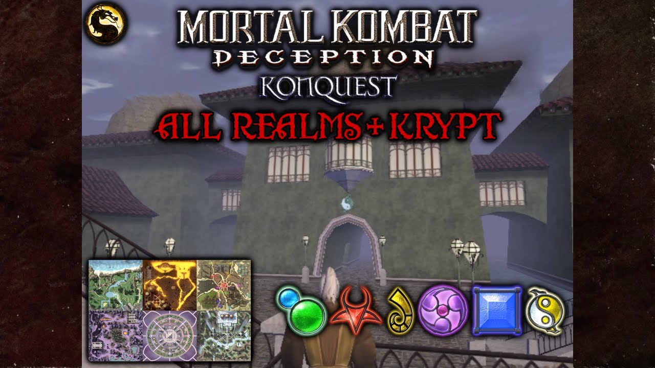Mortal Kombat Deception - ALL REALMS + KRYPT Aesthetic Gameplay - YouTube