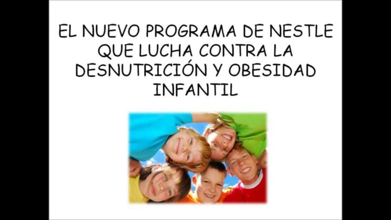 Programa NESTLE NUTRIR NIÑOS SALUDABLES - YouTube