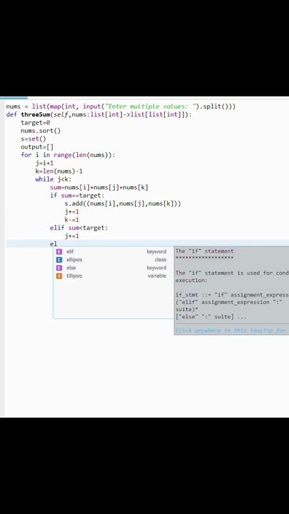 #3sum#array#twoPointing#sort#PythonCode#LeetcodeProblem - YouTube