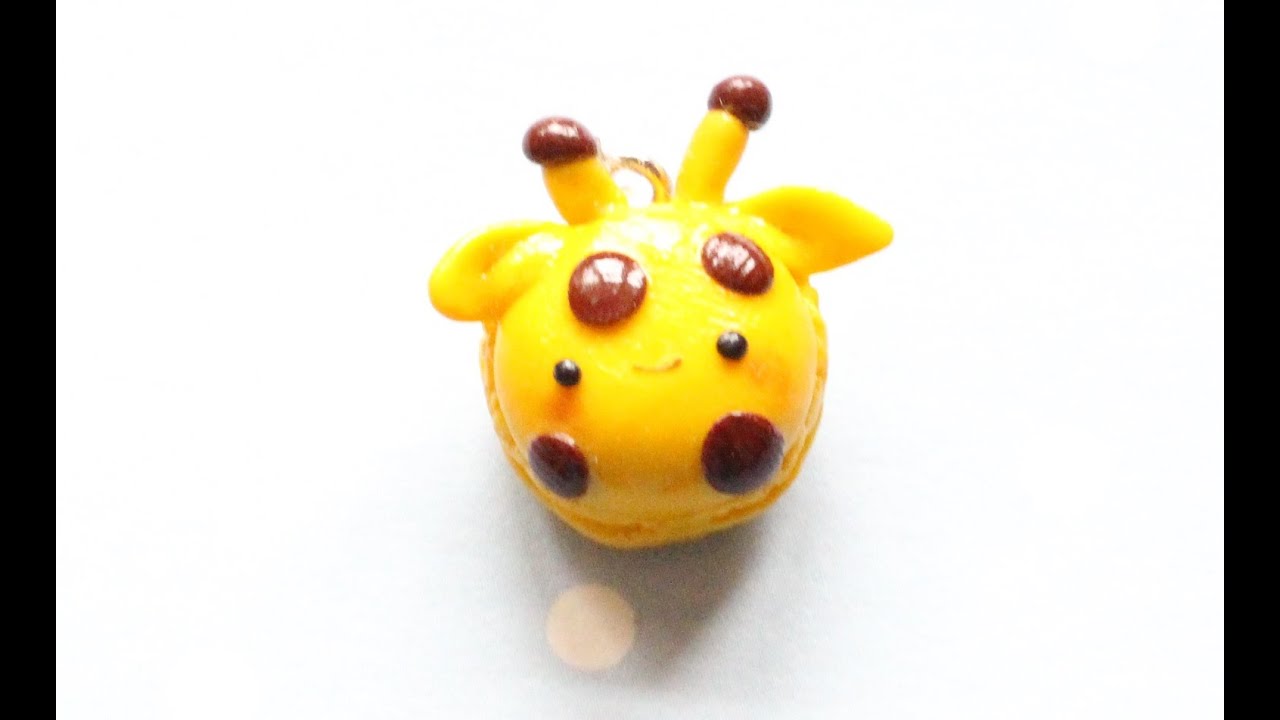 DIY Polymer Clay How-To: Kawaii Giraffe Macaron Tutorial - YouTube