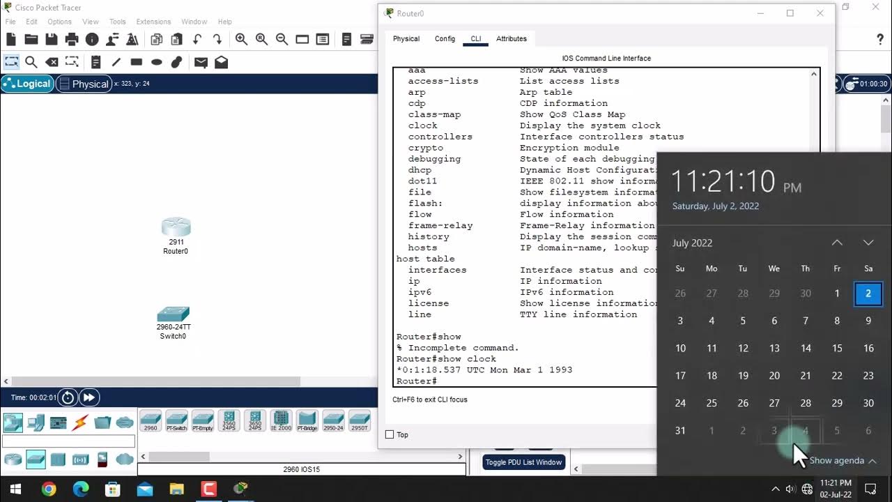 System Time settings on a Cisco Router and Switch using Clock Command | CCNA | Networking - YouTube